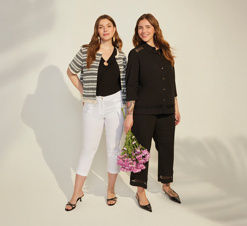 Jean flare avec boutons sur le devant