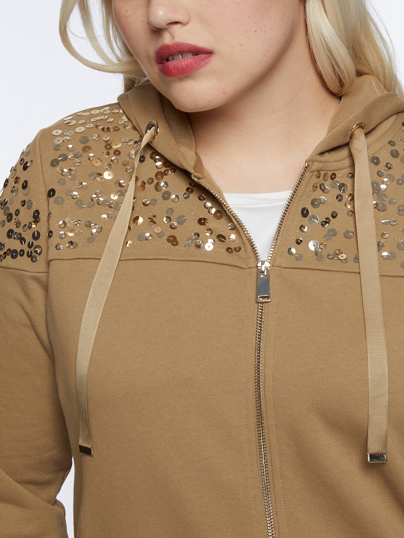 Felpa con paillettes